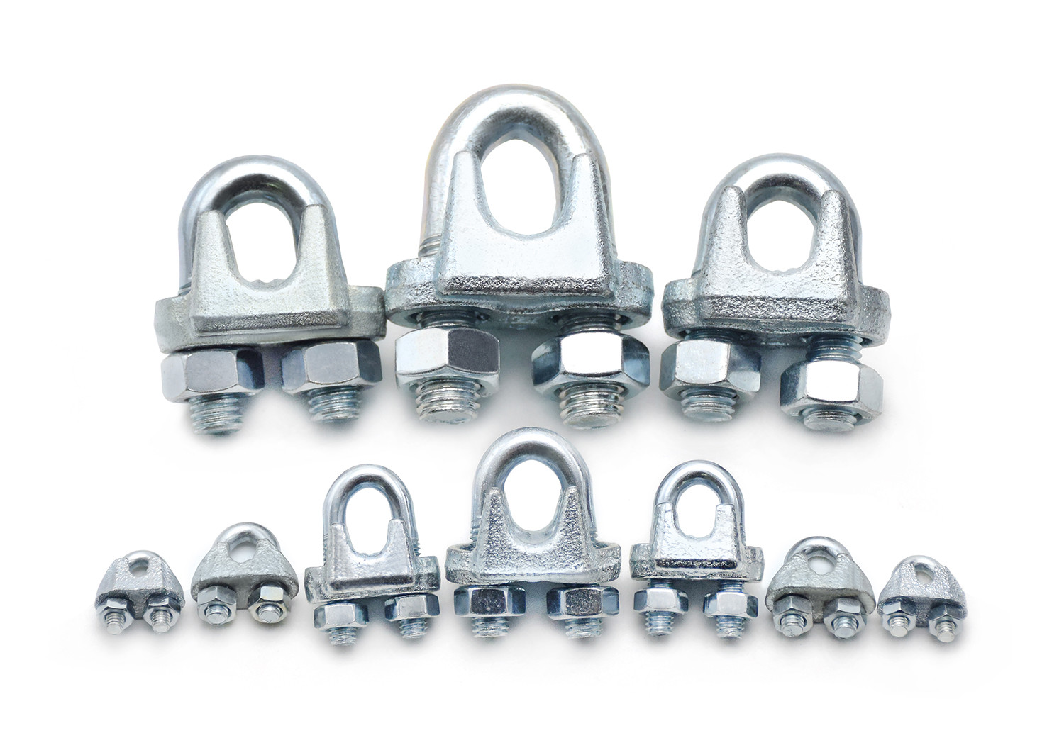 EN 13411 U Bolt Wire Rope Grips Heavy Duty Wire Rope Saddle Carbon ...