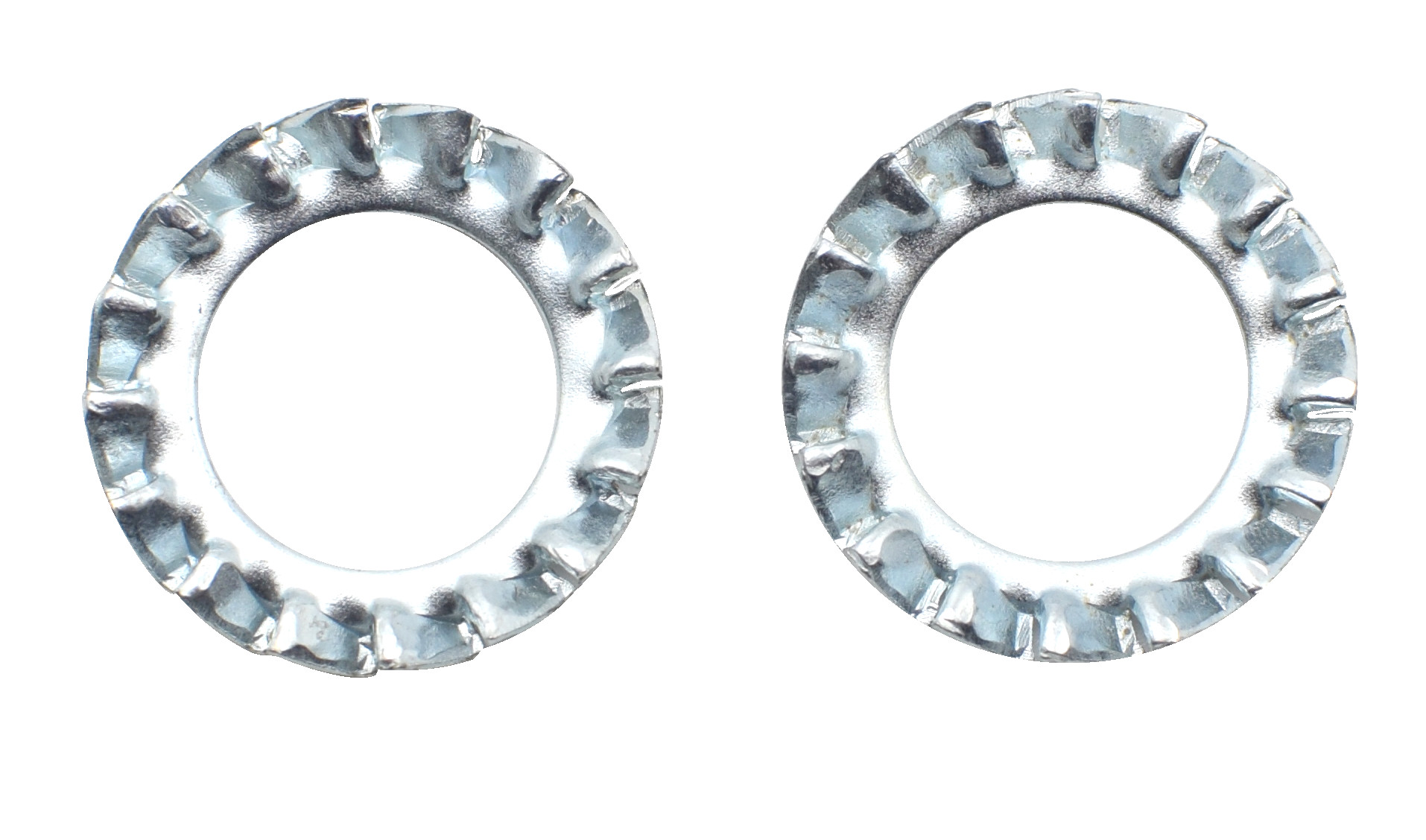 Zinc Plating Toothed Lock Washer Types A DIN6797 65Mn With External Teeth