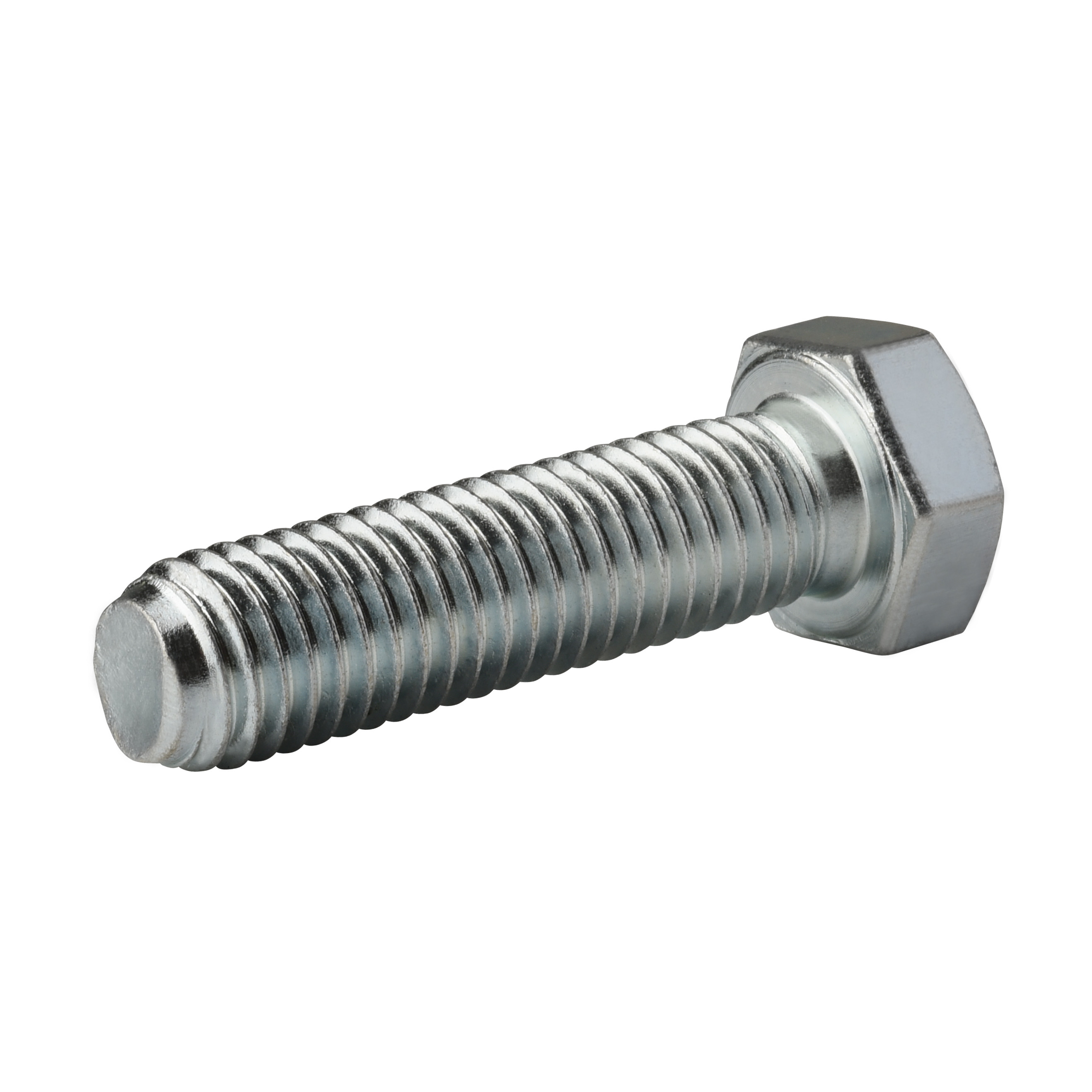 DIN558 EN ISO 4018 Hexagon Head Screws Class 4.8 6.8 Plain / Zinc Plating